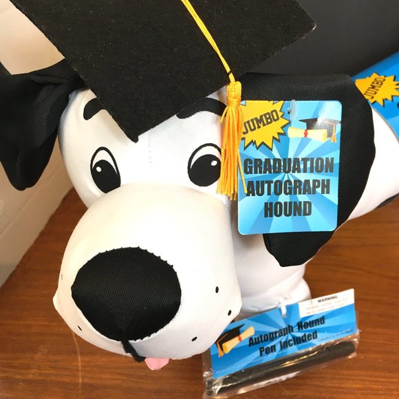 dandee | Toys | Graduation Autograph Weiner Large Plush Puppy Dog Nwt ...